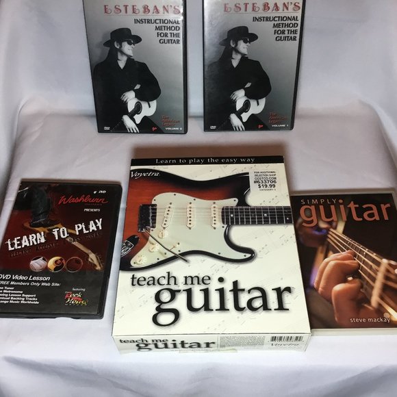 Guitar Instruction | Media | Guitar Instructional Dvds 5 Dvd Lot ...